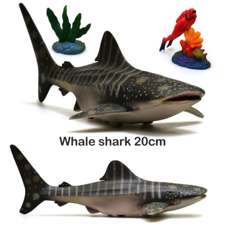 Promo MAINAN IKAN MINIATUR SHARK WHALE DOLPHIN ORCA TIGER SHARK MAKO ...