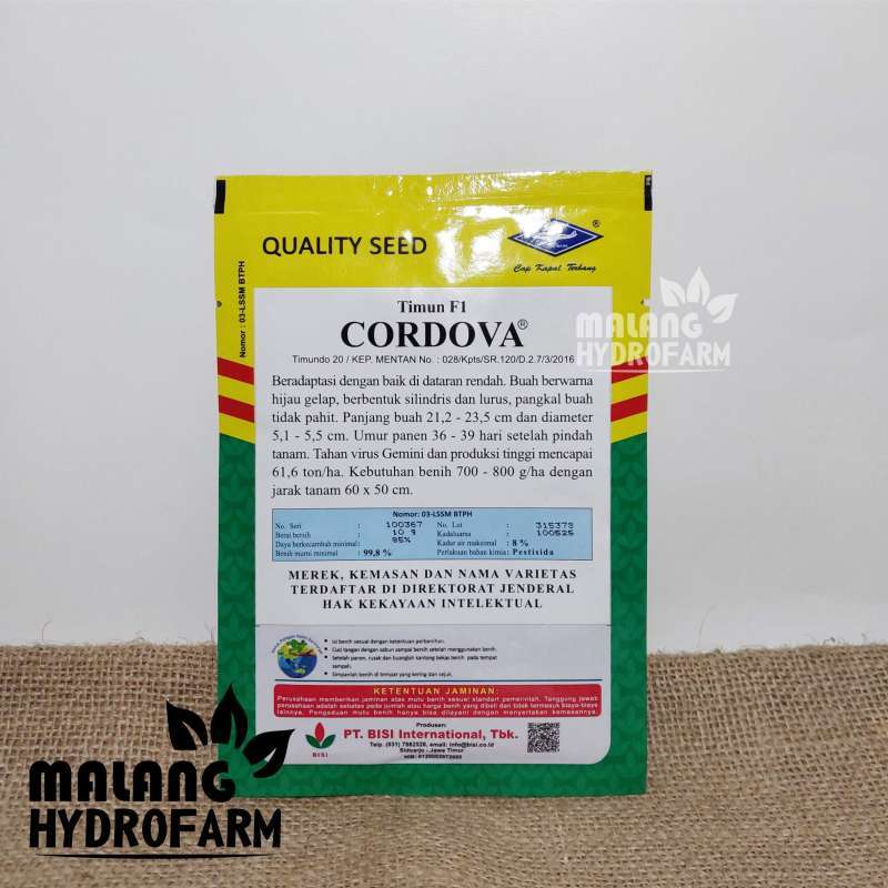 Jual Benih Timun Cordova 10 gram Cap Kapal Terbang dataran rendah ...