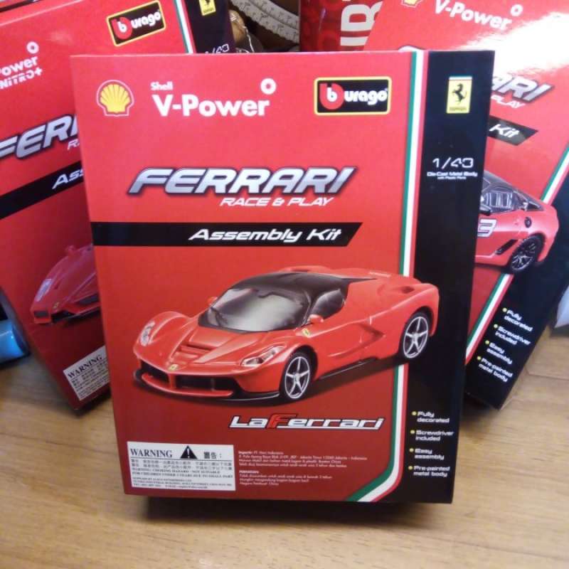 Promo Shell Bburago Ferrari Laferrari Assembly Kit Scale 1:43 Diskon 23 ...