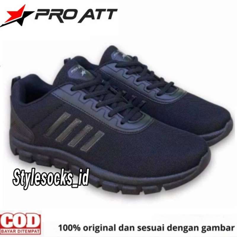 Jual Sepatu Full Black / Sepatu Sekolah Hitam / Sepatu Pro Att Original - Pc 870, 38 - 41 Pc 870 ...