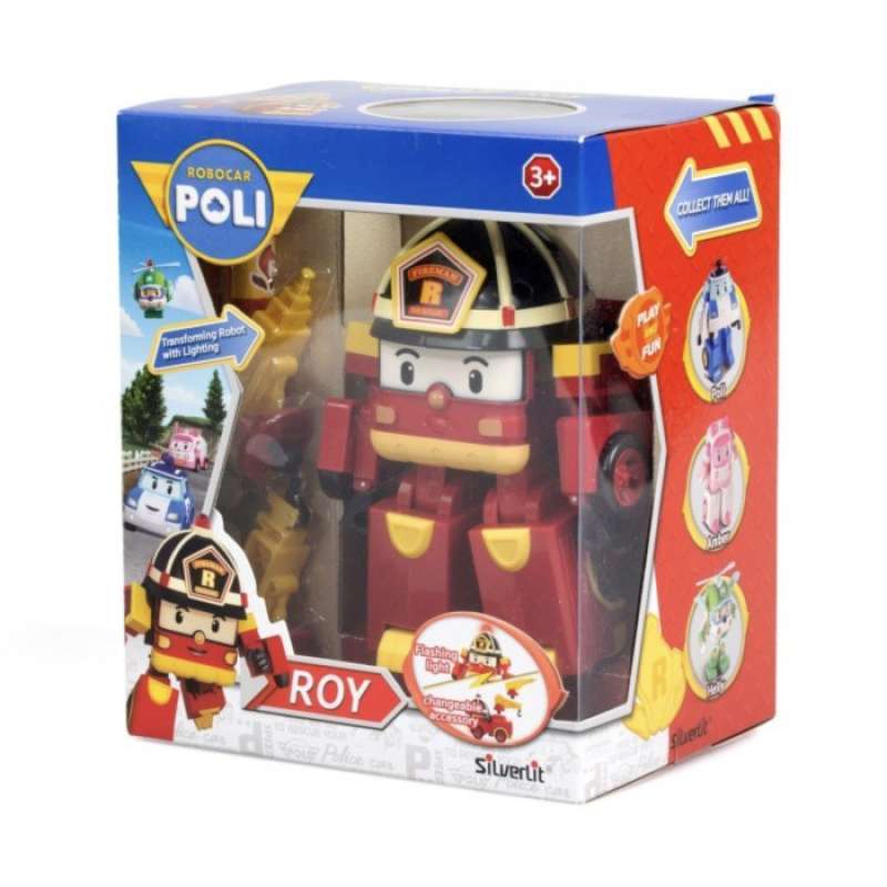 Promo ROBOCAR POLI TRANSFORMING ROBOT WITH LIGHTING ROY 83093 ORIGINAL ...