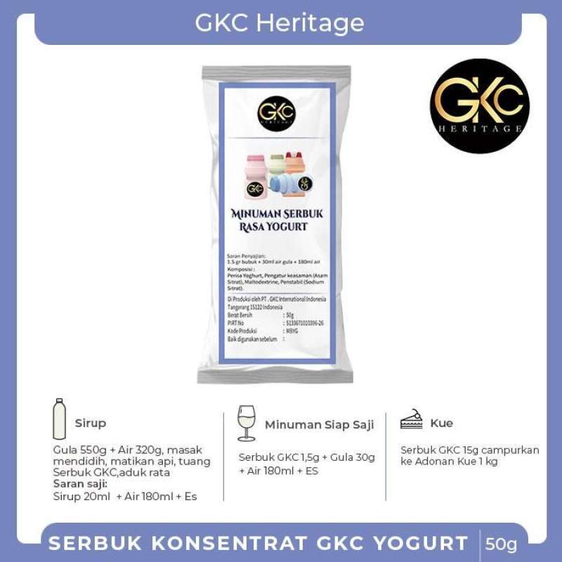 Jual Powder Sirup GKC Heritage Konsentrat Rasa Yakult 50 gram di Seller GKC HERITAGE - Poris ...