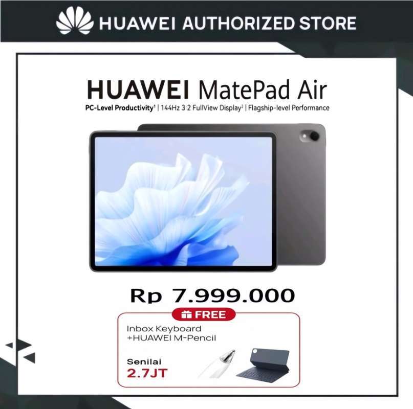 Jual HUAWEI MatePad Air Tablet [8+128GB] | PC-Level Productivity ...