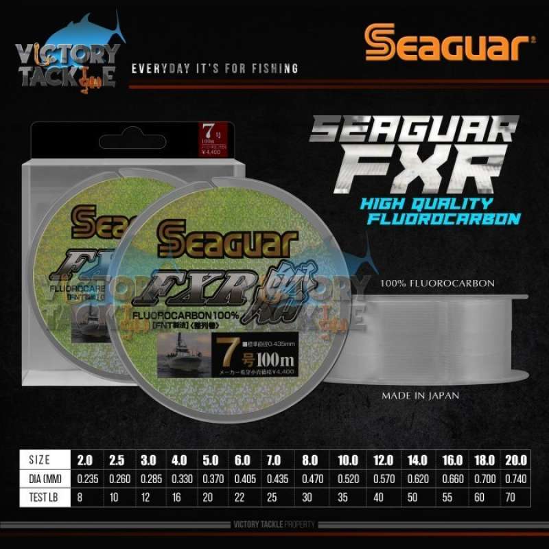 Promo Leader Jigging / Leader Seaguar FXR FluoroCarbon 100 Meter Diskon 23% di Seller aaron ...