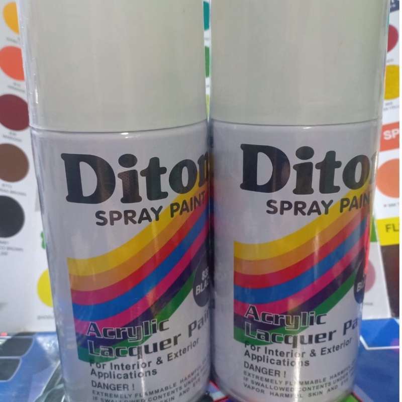 Jual Diton Spray Paint Pilox Pilok Cat Semprot Solid Glossy Mengkilap ...