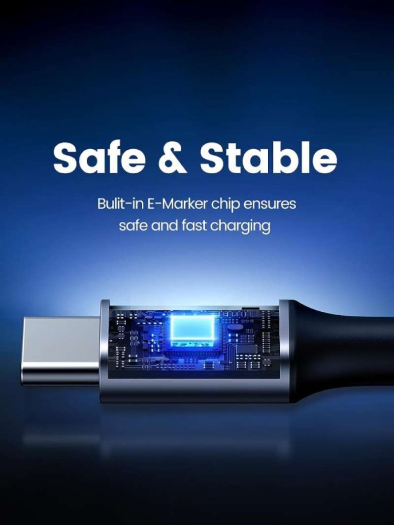 Promo UGREEN KABEL DATA GAMING TYPE C TO TYPE C ELBOW PD FAST CHARGING ...