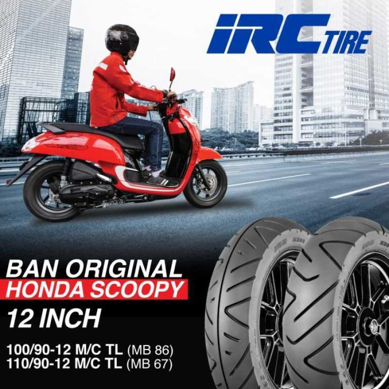 Promo Ban Belakang Motor IRC 110/90-12 MB67 Tubeless Honda Scoopy Diskon 9% di Seller IRC ...