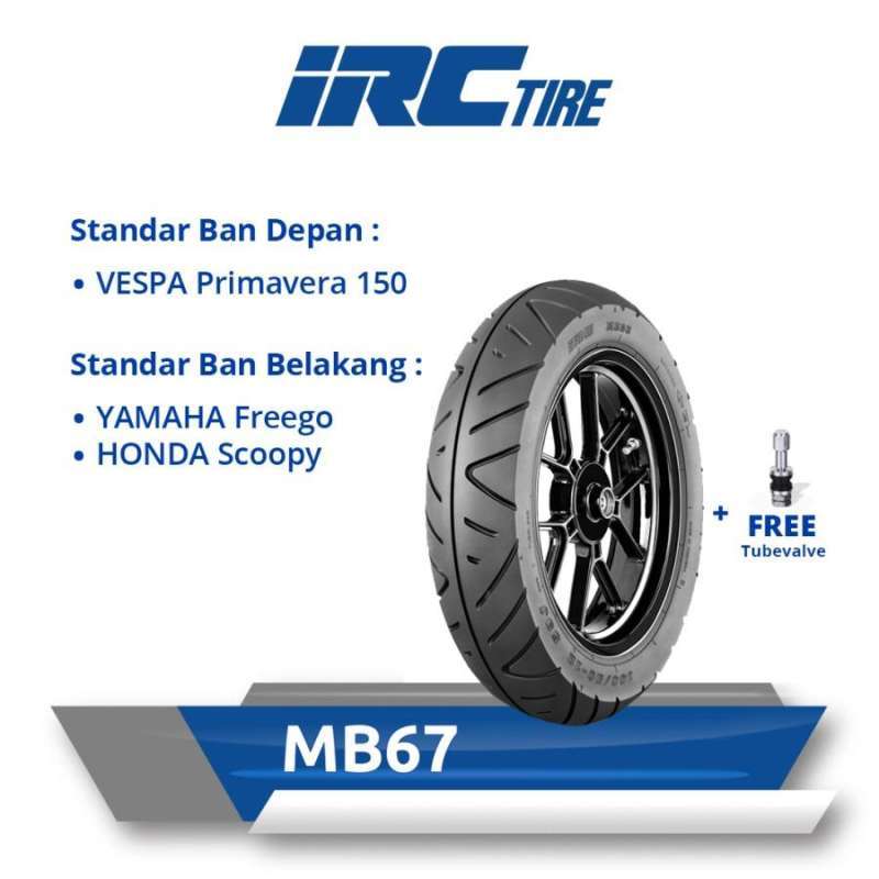 Promo Ban Belakang Motor IRC 110/90-12 MB67 Tubeless Honda Scoopy Diskon 9% di Seller IRC ...