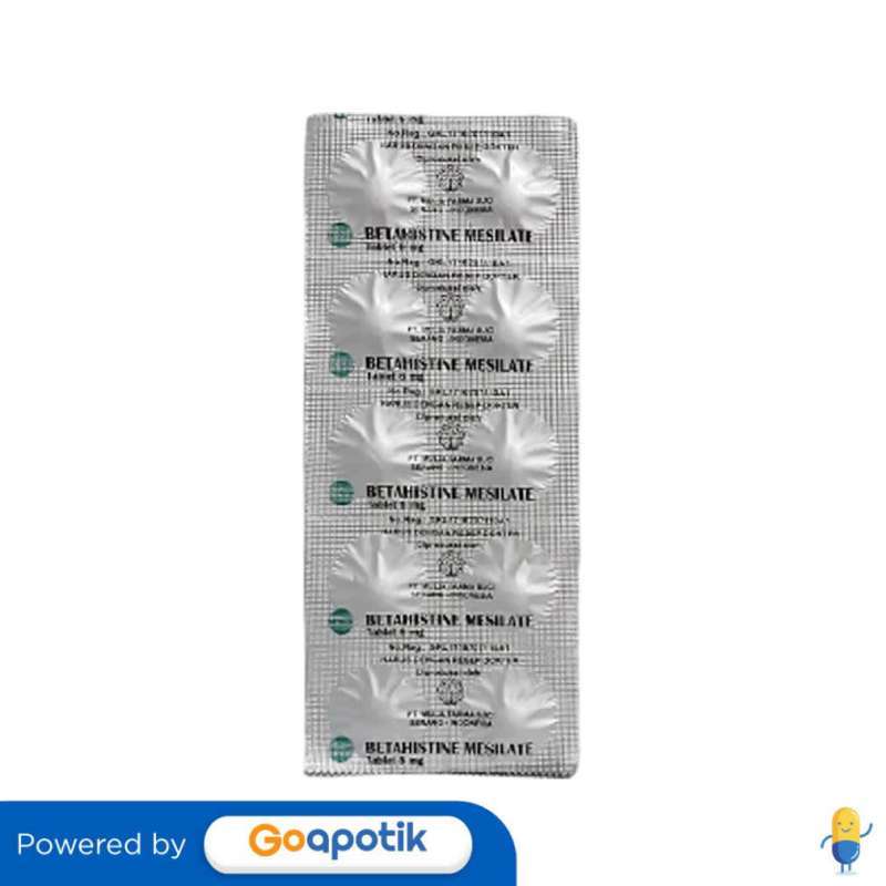 Jual BETAHISTINE MESILATE MULIA 6 MG STRIP 10 TABLET di Seller Apotek ...