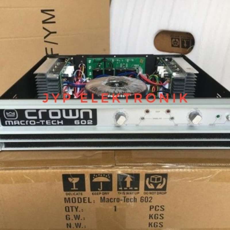 Promo Power Amplifier Crown Macro Tech 602 / Macrotech 602 Grade A ...
