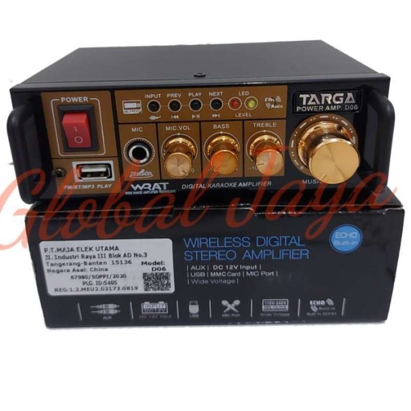 Promo amplifier mini targa D 06 power amply targa D06 amply mini karaoke Diskon 23% di Seller ...