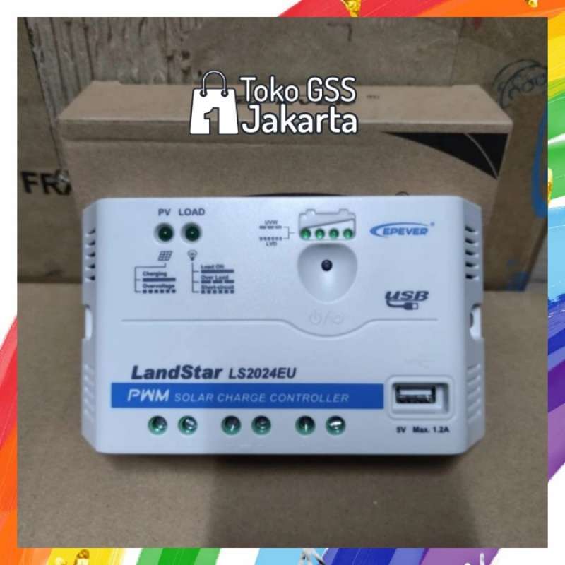 Promo Solar Charge Controller 12/24V 20A EPEVER / EPsolar LS2024EU PWM 20 A Diskon 23% di Seller ...