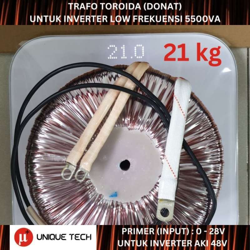 Promo Trafo Toroid Inverter Low Frekuensi 5000w 5000va 48v Donat 5000 0 ...