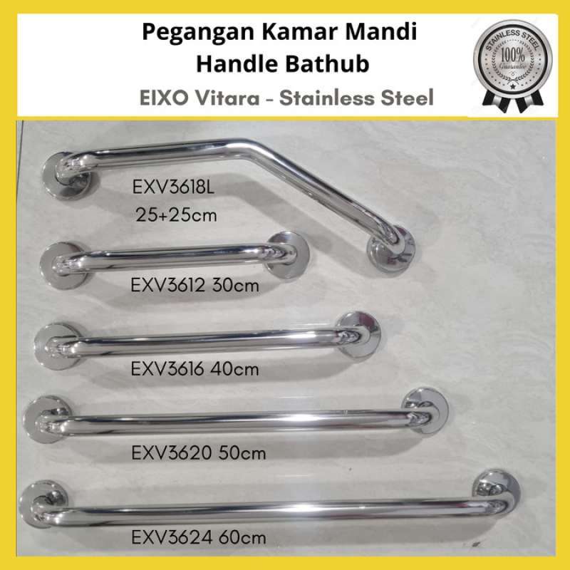 Jual Pegangan Tangan Kamar Mandi / Handle Bathub EIXO / Stainless Steel ...