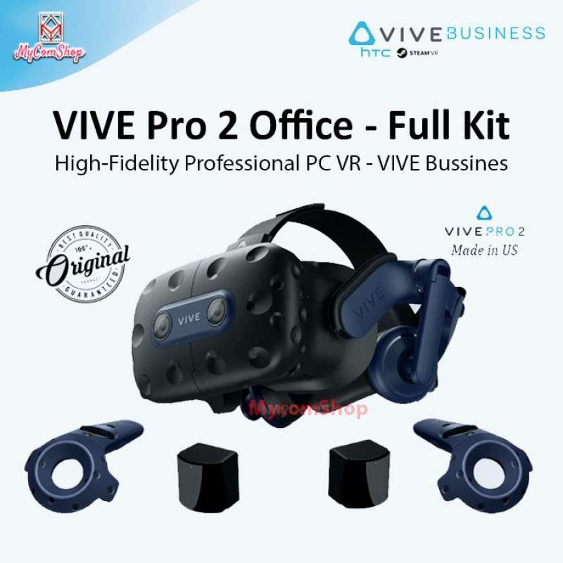 Jual VIVE PRO 2 OFFICE FULL KIT VR SYSTEM ALL IN ONE 5K ULTRA SMOOTH 120HZ - Headset Only di ...