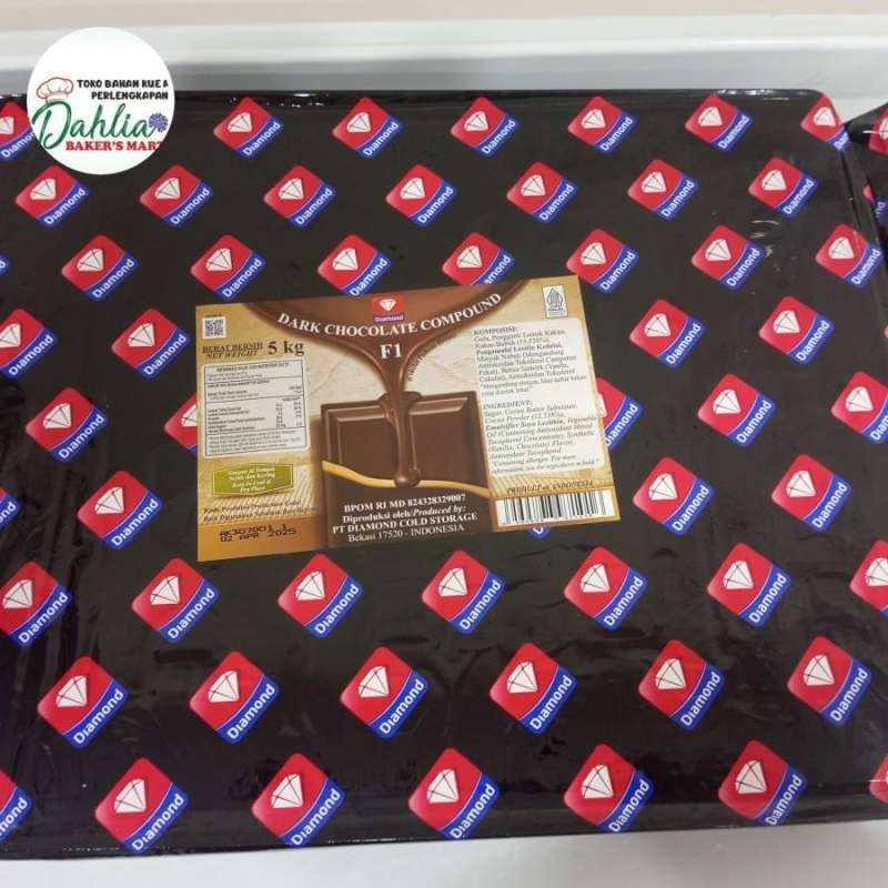 Promo Diamond Dark Chocolate Compound Coklat Batang Repack 250 Gram ...