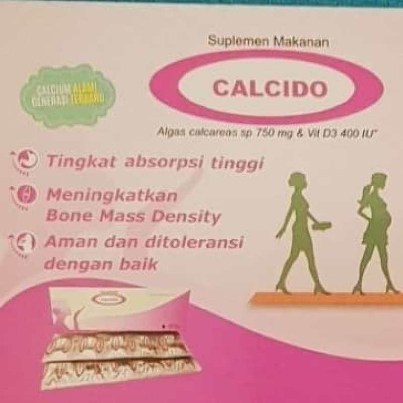 Promo Obat Osteoporosis Dan Kalsium Aman Ibu Hamil Calcido Diskon 33% ...
