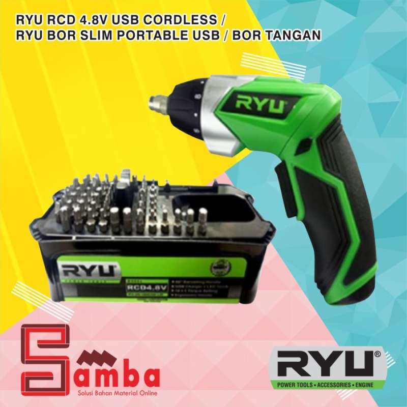 Promo Ryu RCD 4.8V USB Cordless / RYU BOR SLIM PORTABLE USB / BOR ...