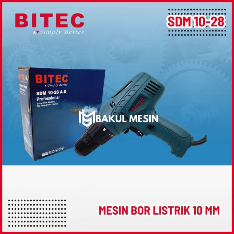 Promo mesin bor 10mm torsi dan obeng keyless SDM 10-28 BITEC SDM10-28 Diskon 23% di Seller Rhmd ...