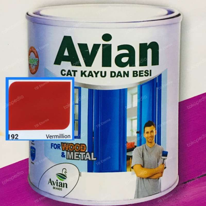 Promo Avian Merah 192 1Kg Cat Besi Dan Kayu Mengkilat Diskon 23% di ...