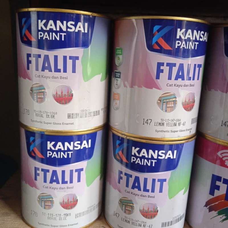 Promo Kansai Paint Ftalit Royal Blue 178 Cat Kayu Dan Besi 1 Kg Diskon ...