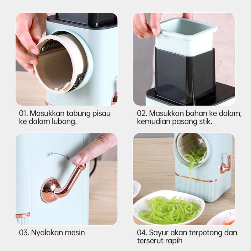 Promo Soseki Parutan Serbaguna Listrik / Parutan Keju Listrik Otomatis ...