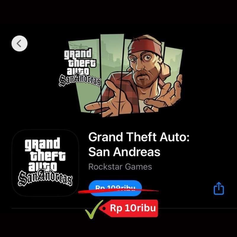 Jual GTA. San Andreas. game jadul Playstation 2 di Seller Prosari - Tanjung Raja, Kab. Ogan Ilir ...