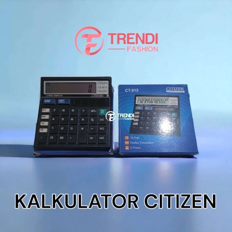 Jual Kalkulator Citizen CT-512 - Calculator 12 Digit - Montana 12 Digit ...