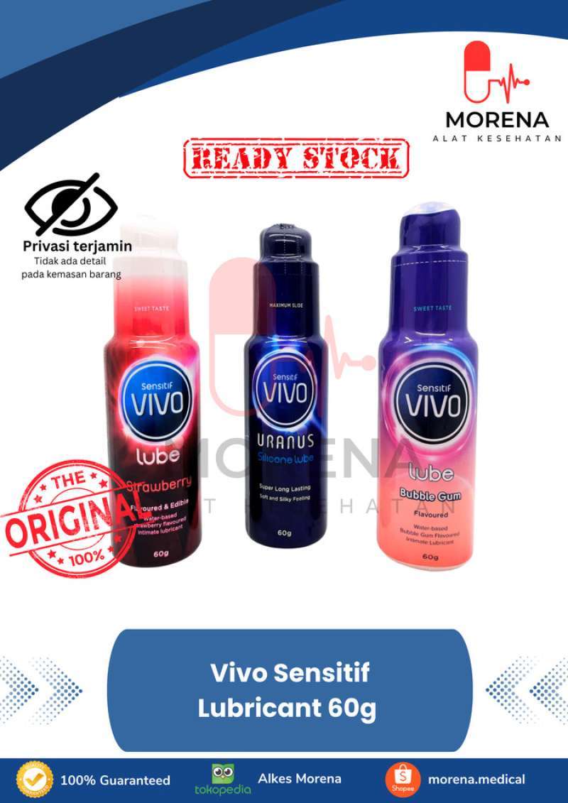 Promo VIVO - Lube Lubricant Pelumas - Strawberry / Uranus / Bubble Gum ...