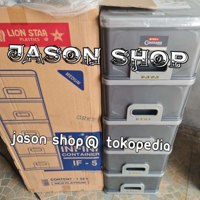 Promo New Lemari Laci Plastik/Container Serbaguna Lion Star Infini ...