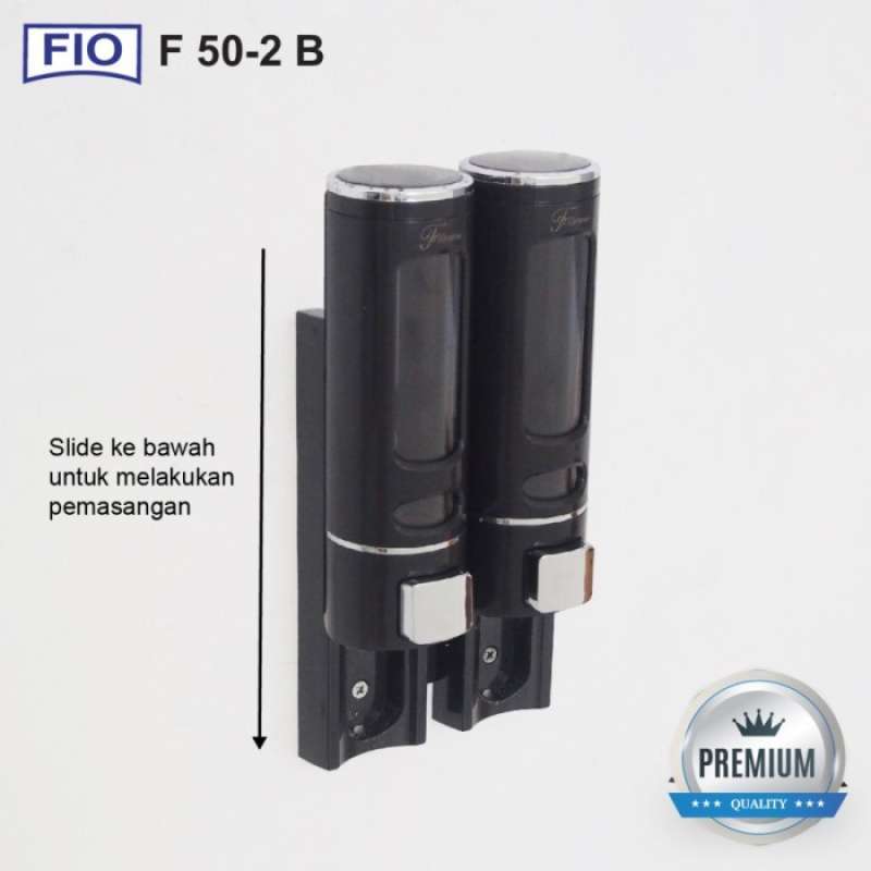 Promo Baru Tempat Sabun Cair Double Hitam F50-Dispenser Soap Slim Black ...
