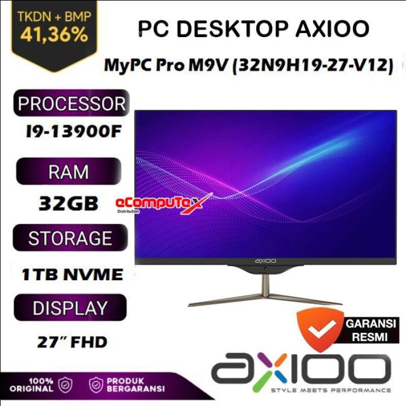 Jual PC DESKTOP AXIOO MYPC PRO M9V (32N9H19-27-V12) i9-13900F 32GB 1TB ...