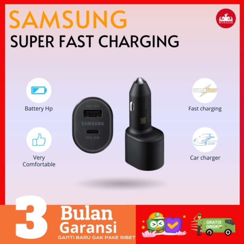 Promo SUPER FAST CHARGING MOBIL 45W CHARGER GARANSI 12 BULAN ...