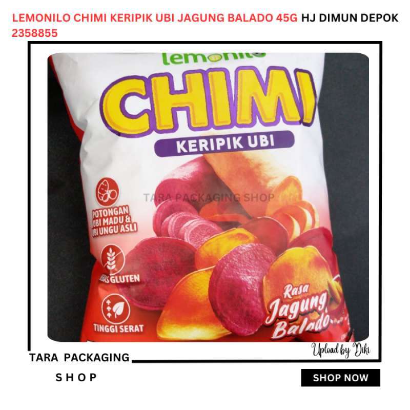 Jual Lemonilo Chimi Keripik Ubi Jagung Balado 45g di Seller Tara ...