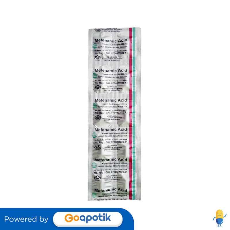 Jual MEFENAMIC ACID NOVAPHARIN 500 MG STRIP 10 KAPLET di Seller Apotek ...