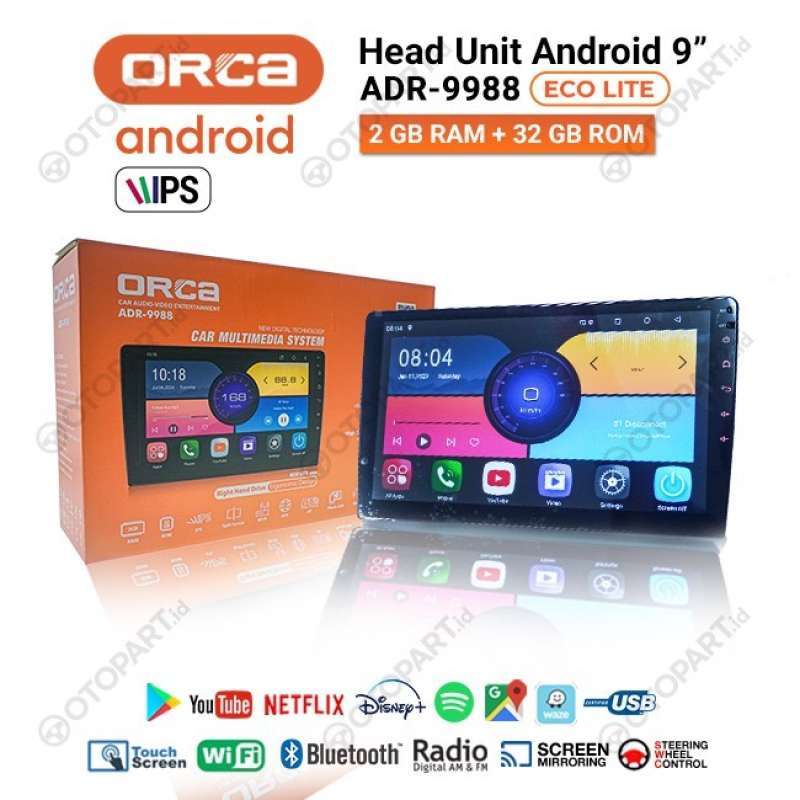 Promo Headunit Android Orca ADR 9988 Eco Lite Series CarPlay 9 Inch ...