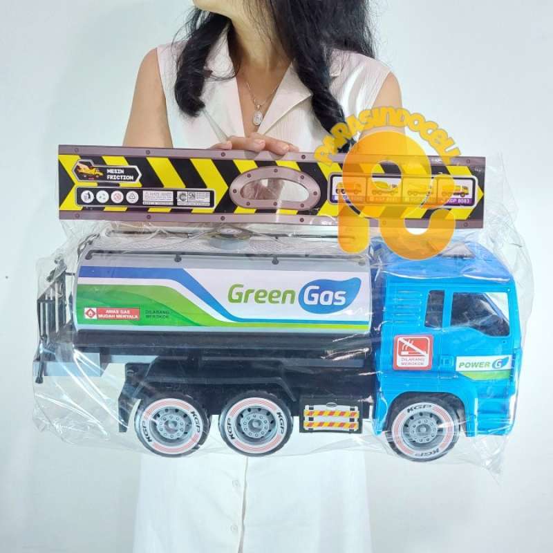 Promo MAINAN TRUK TANGKI BESAR BISA ISI AIR - TRUK GAS RODA FRICTION ...
