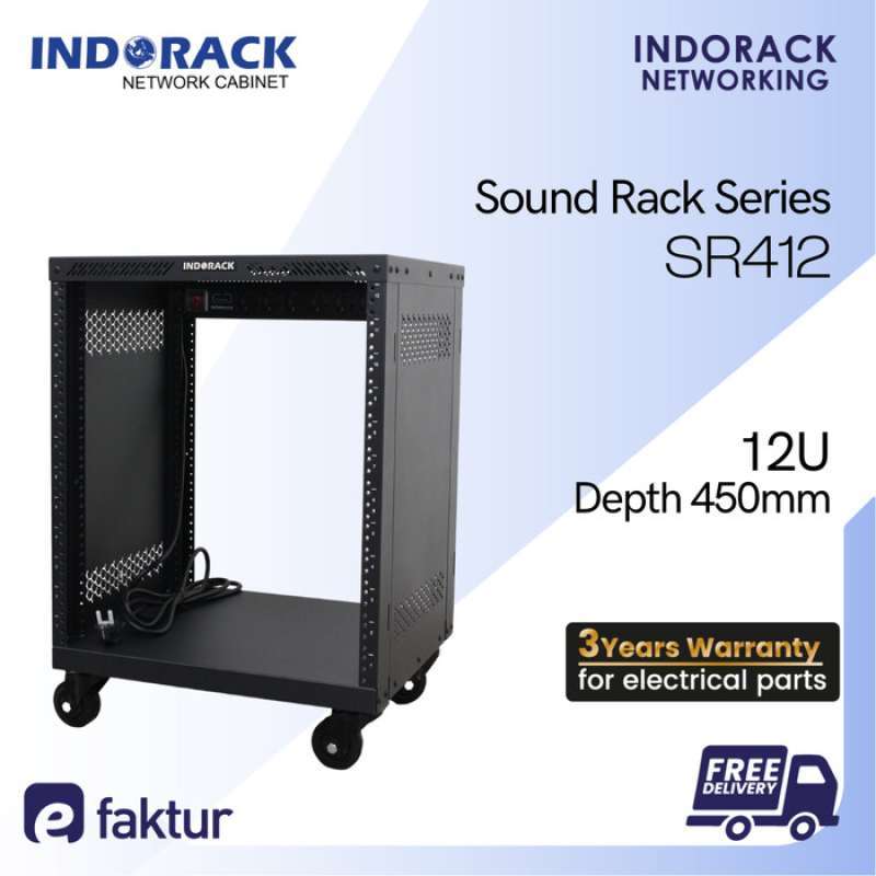 Promo INDORACK AUDIO RACK 12U DEPTH 450MM RAK AUDIO SOUND SYSTEM MIXER SR412 - XIONSTORE Diskon ...