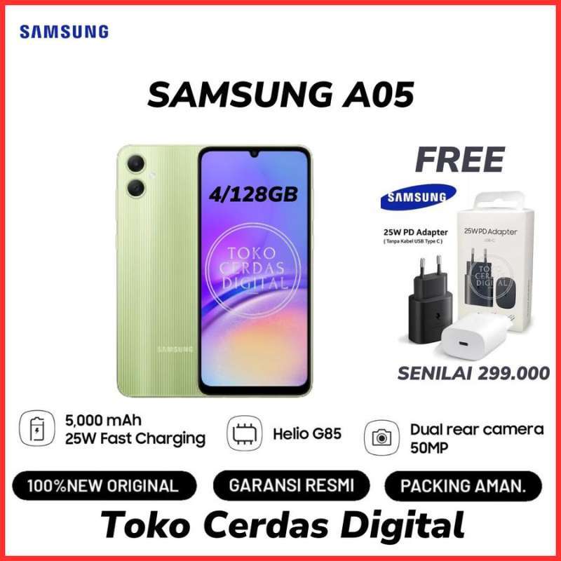 Jual SAMSUNG Galaxy A05 6/128GB & 4/128GB & 4/64GB - 4/128GB Green di ...