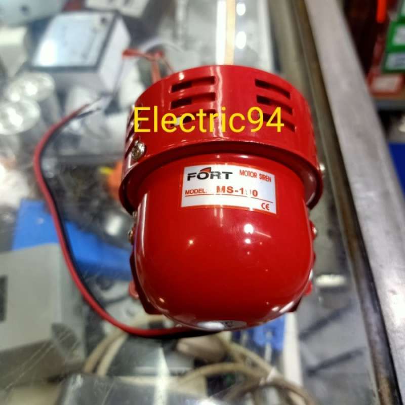 Promo MINI MOTOR SIRINE SIREN ALARM MS190 MS-190 220VAC / 24VDC ...