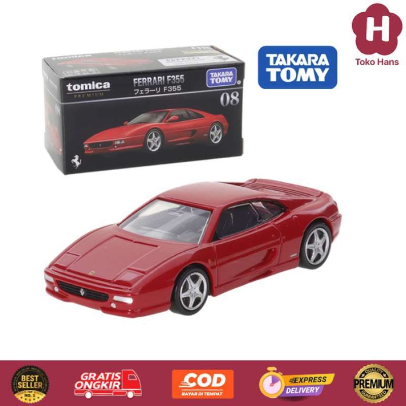 Promo TOMICA PREMIUM 08 FERRARI F355 TAKARA TOMY DIECAST MOBIL FERRARI - - Merah Diskon 50% di ...