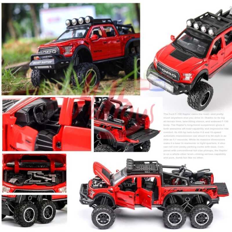 Promo DIECAST CHEZHI FORD RAPTOR F150 MOBIL OFFROAD 6X6 SKALA 1:24 ...