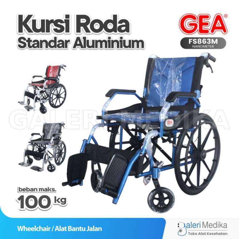 Promo Kursi Roda Gea Fs 863m Aluminium Nanometer - Kursi Roda Semi Travel Diskon 23% Di Seller ...