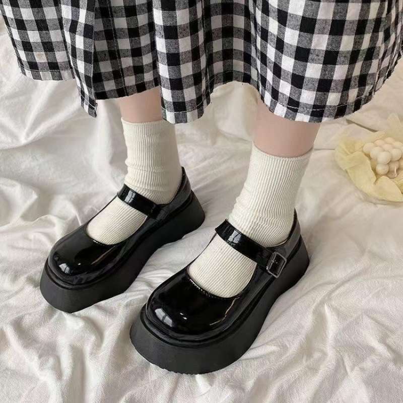 Jual Sepatu Wanita Vintage Loafers Korean Style Spatu Flat Cewek Import ...