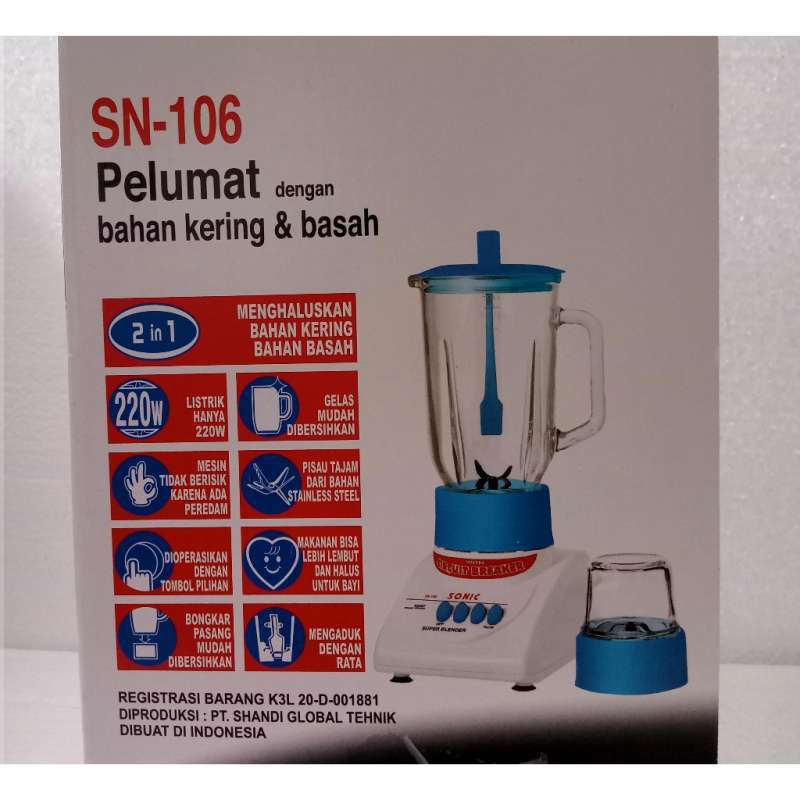 Jual Blender National Sonic SN 106/Pelumat Makanan di Seller Cahaya ...