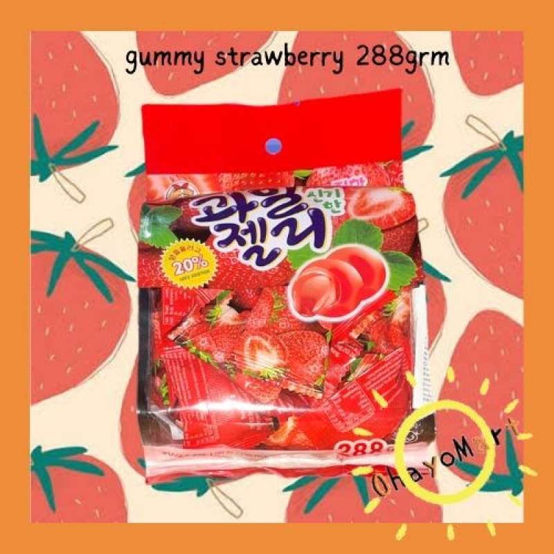Jual Weisiqi Permen Korea Rasa Stroberi / Permen Gummy Rasa Strawberry ...