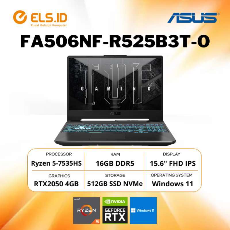 Jual ASUS TUF A15 FA506NF-R525B3T-O Ryzen 5-7535HS 16GB SSD 512GB ...