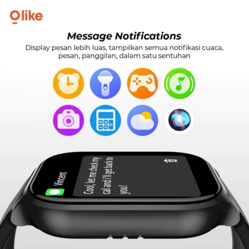 Jual Olike Zenith W15 Smartwatch 2.01 Bluetooth Call IP68 Style Watch ...