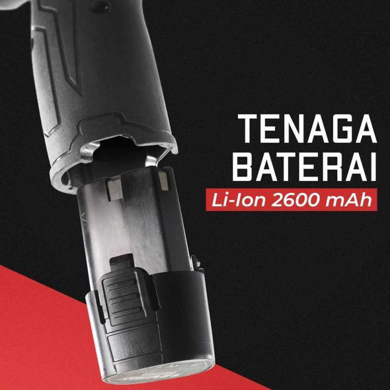 Jual Zuoguan Bor Listrik Cordless Lithium Battery Rechargeable 12V 88F ...