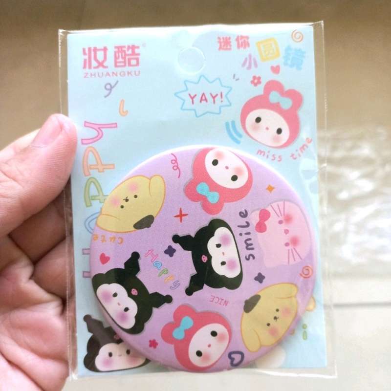 Jual CERMIN BULAT SANRIO LUCU IMUT PRAKTIS KUROMI MY MELODY POMPOMPURIN ...
